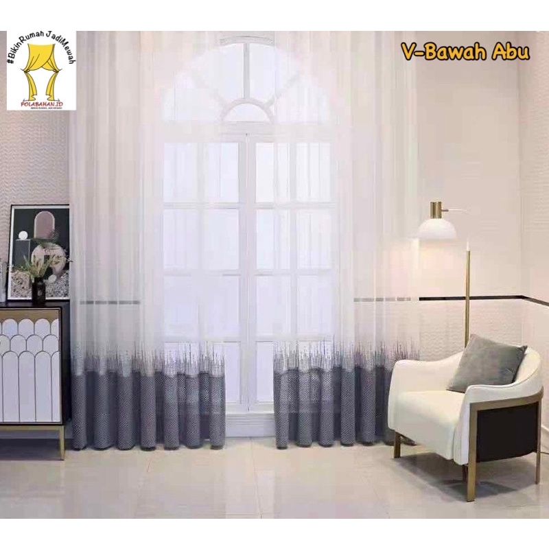Jual Vitrage vitras gorden polos dan motif | Shopee Indonesia