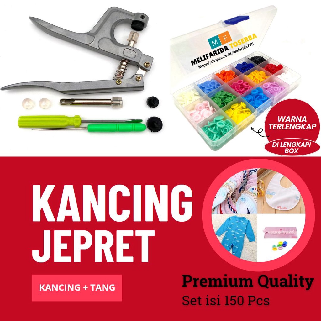 Jual ORIGINAL Alat Pasang Press Kancing Jepret Plastik Snap Button ...