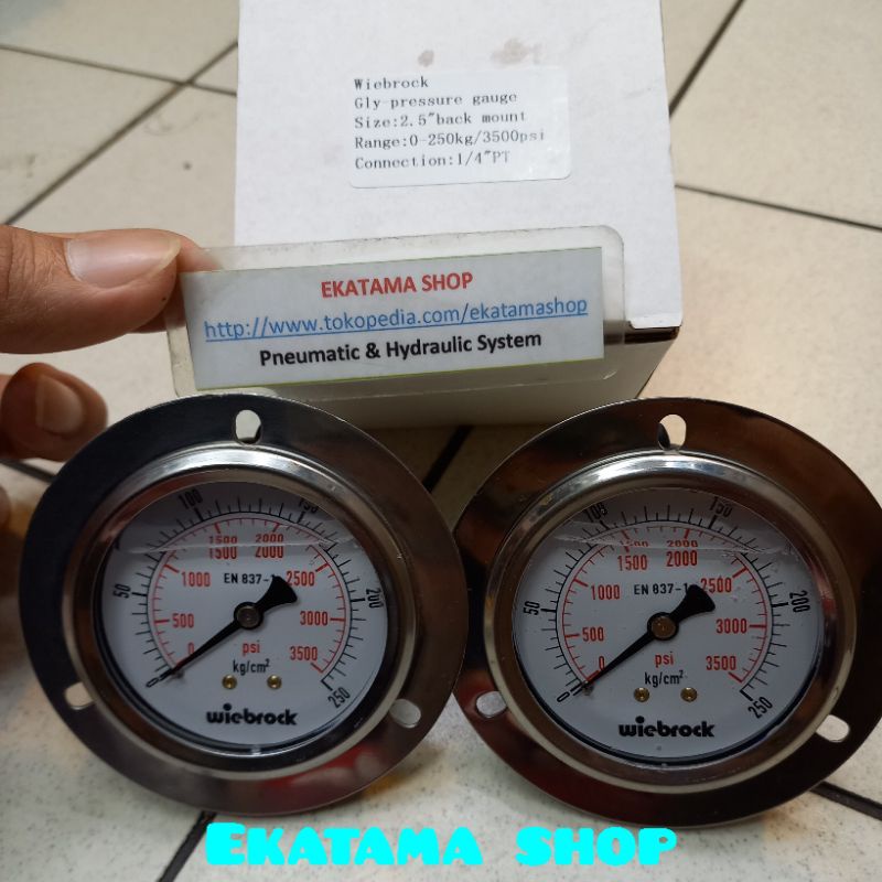 Jual Pressure Gauge Wiebrock 2,5" - 250Kg (Model Payung) | Shopee Indonesia