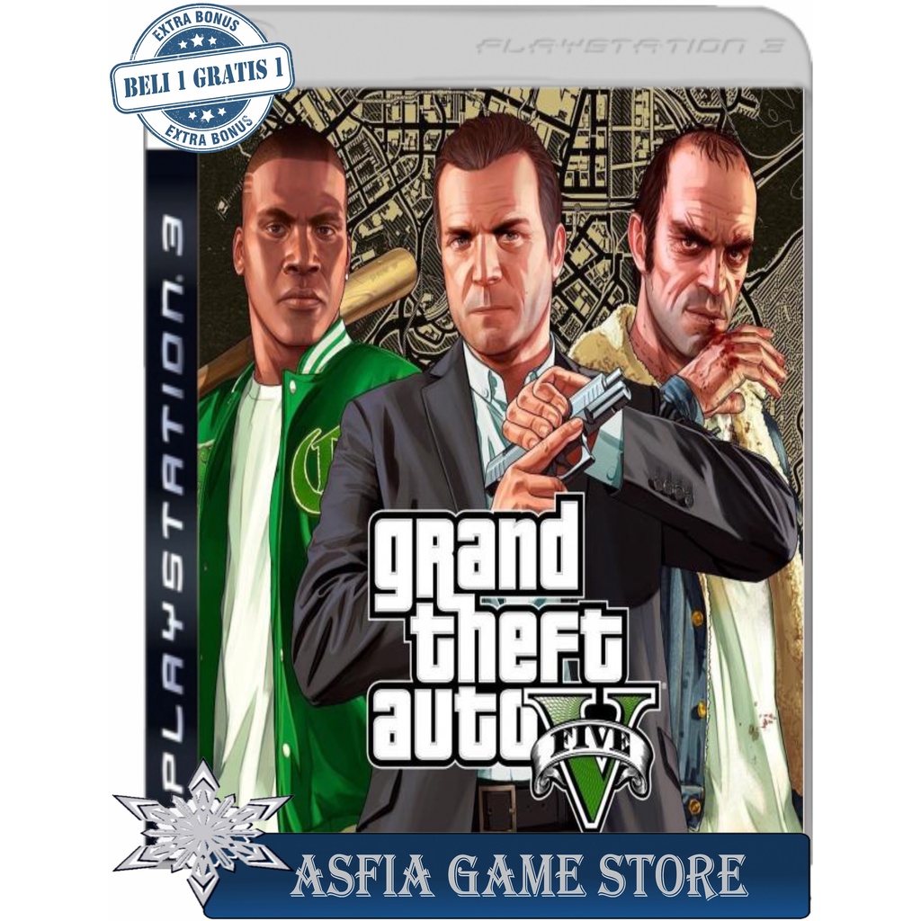 Jual GTA V ORIGINAL DVD Kaset Game PS3 PKG CFW HEN MULTIMAN | Shopee Indonesia