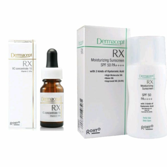 Jual DERMACEPT PAKET SERUM VIT C 15% & MOISTURIZING SUNSCREEN SPF 50 PA ...