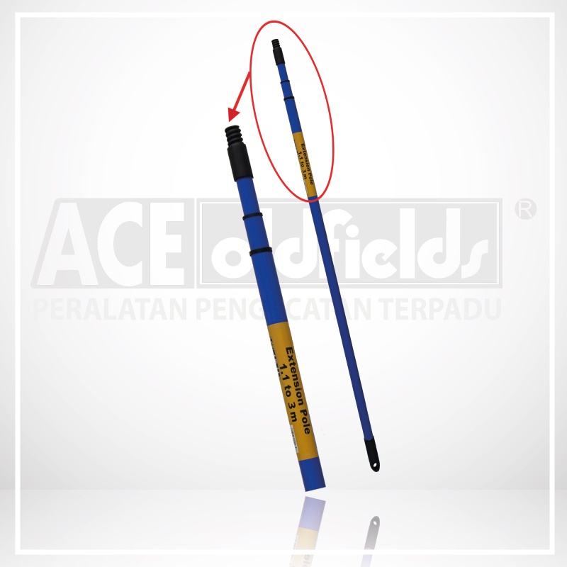 Jual ACE OLDFIELD - BLUE EXTENSION POLE STEEL/ Tongkat Penyambung ...