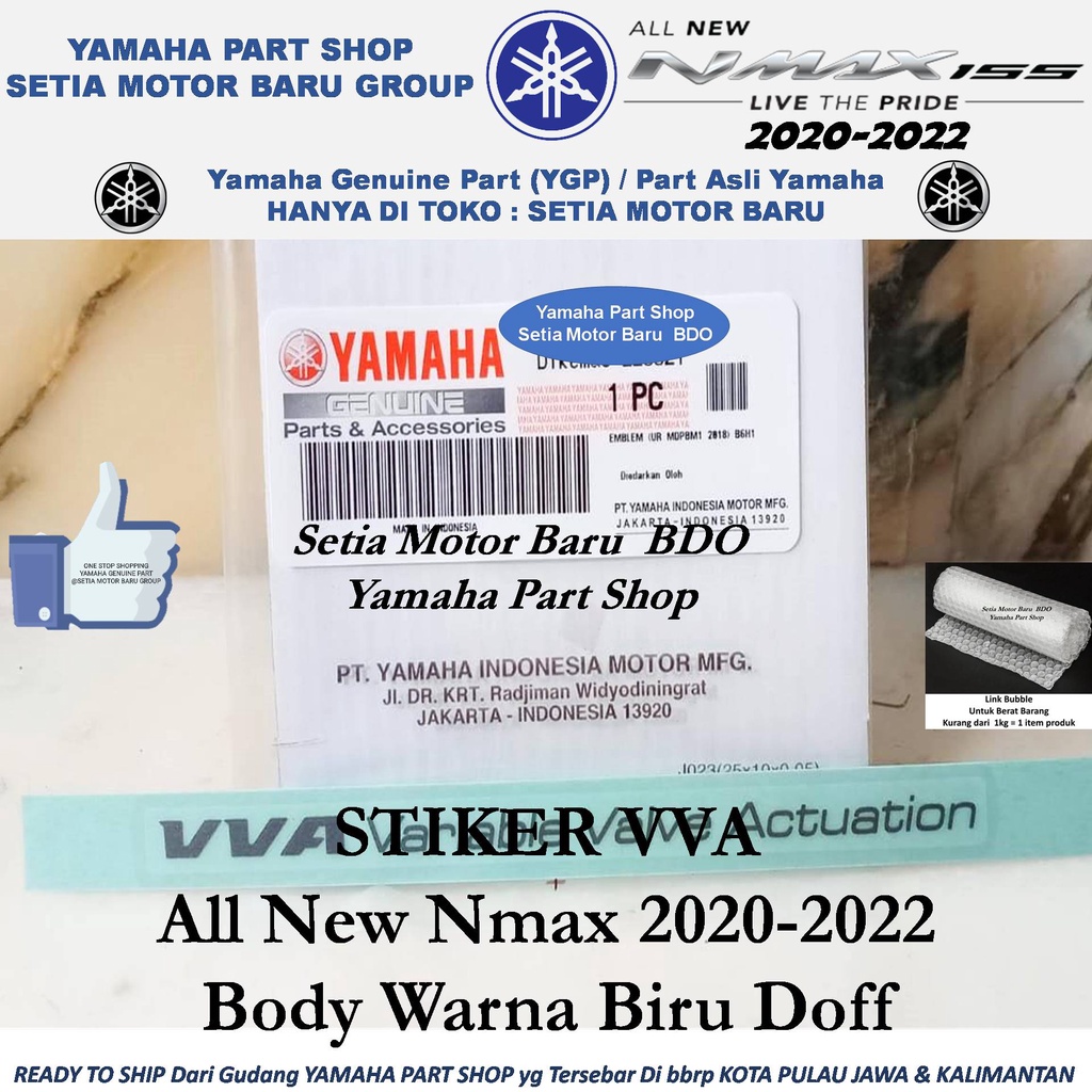 Jual Stiker Logo VVA Variable Valve Actuation Body Warna Biru Doff All ...