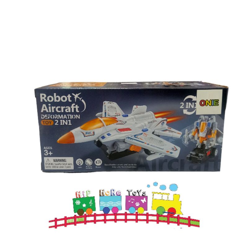 Jual Robot aircraft 2 in 1 deformation pesawat berubah jadi robot ...