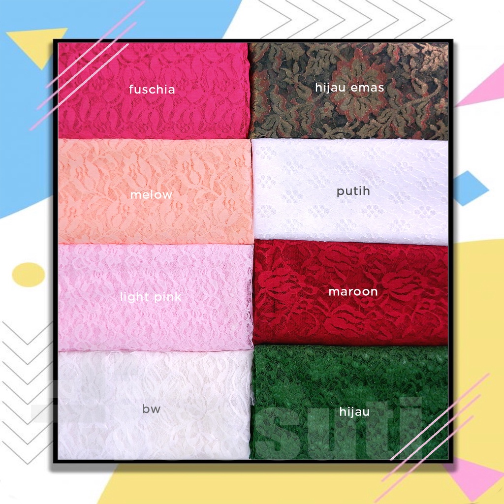 Jual SALE KAIN BRUKAT / BROKAT KEBAYA BORDIR MOTIF AKAR BUNGA | Shopee ...