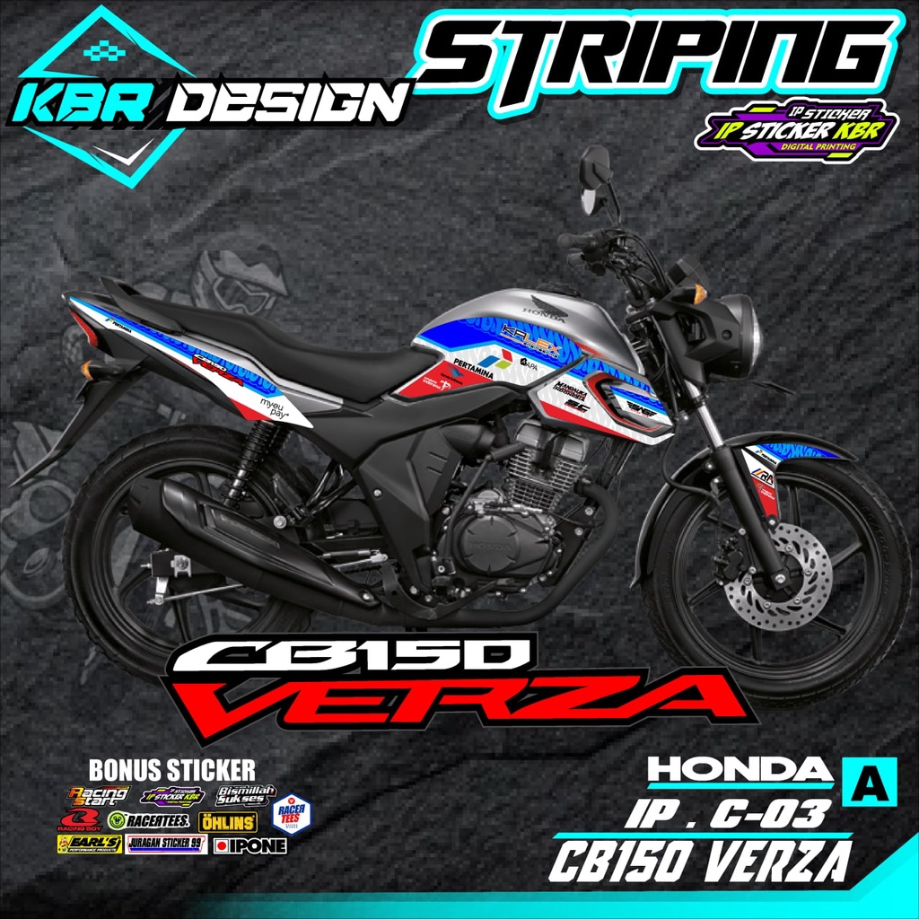 Jual COD Sticker Striping CB 150 VERZA Sticker Striping Semi Full Lis ...