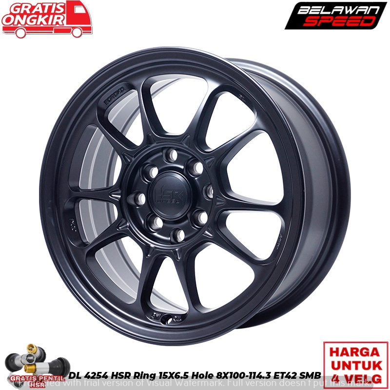 Jual PELEK VELG MOBIL RACING VELG MODIFIKASI RING 15 HSR DL PCD 4X100/114,3 UNTUK AVANZA XENIA ...