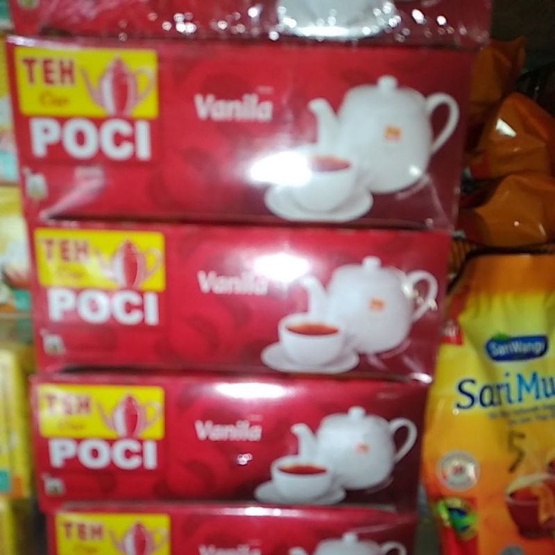 Jual Teh Poci Vanila Teh Celup Tea Bag 25 Pcs Teh vanila, hitam, melati ...