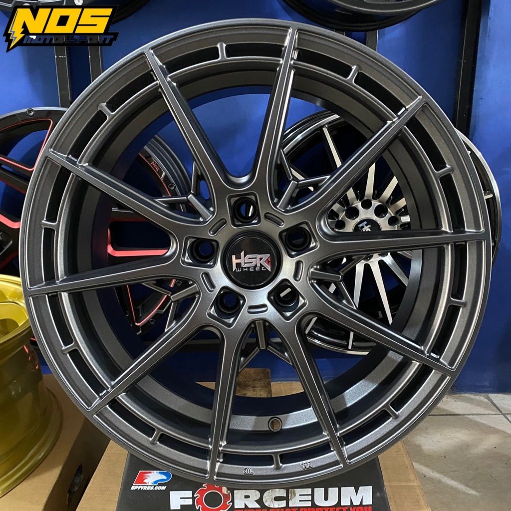 Jual VELG RACING HSR RING 18 LUBANG BAUT 5X114,3 WARNA GREY, UTUK MOBIL ...