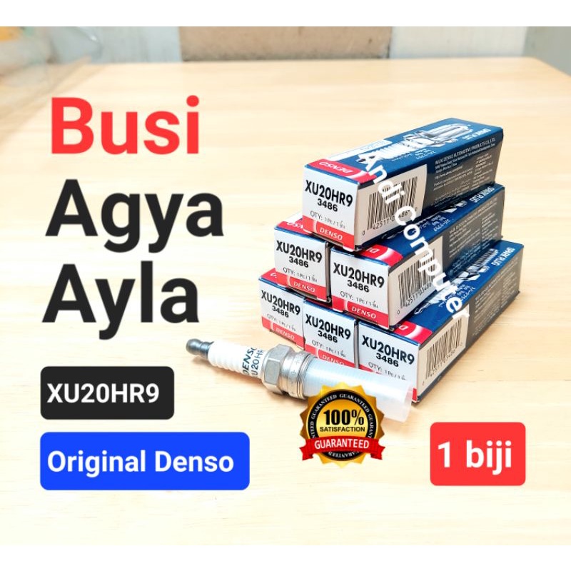 Jual Busi Agya Ayla ( Sigra Calya 1000cc ) Denso Original Asli XU20HR9 ...