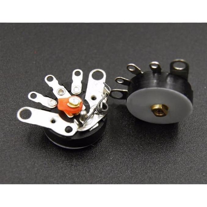 Jual Potentiometer 10K RV12 B103 12MM 5 PIN Rotary Switch Radio Pot ...