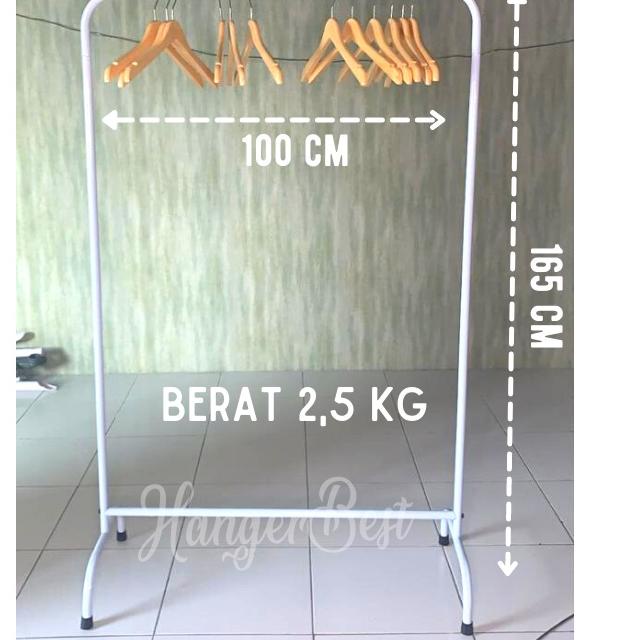 Jual Banyak Stock Gawang Baju Besi Model Putih FullCoating 100 cm ...