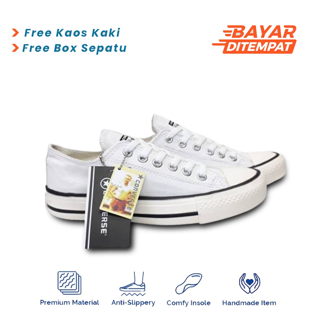 Jual SEPATU WANITA CONVERSE ALL STAR PUTIH TERMURAH | Shopee Indonesia