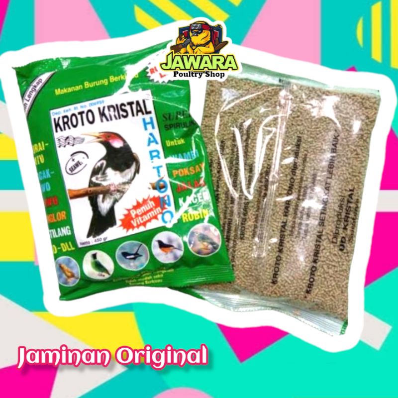 Jual Pakan Burung Kroto Kristal Hartono - Pakan Burung Trucuk Murai Beo ...