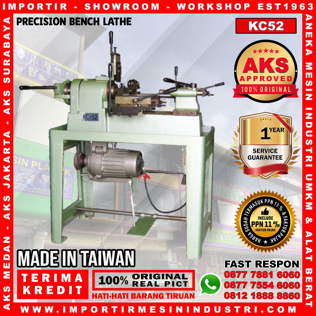 Jual Mesin Bubut Turret Besi Logam Precision Bench Lathe Metal Working ...
