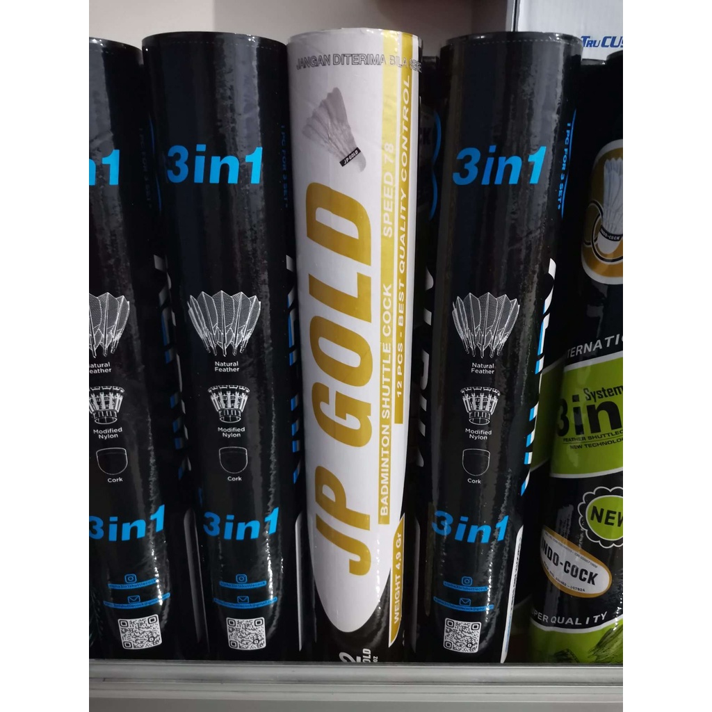Jual Shuttlecock / Cock / Kok JP Gold Badminton Original | Shopee Indonesia