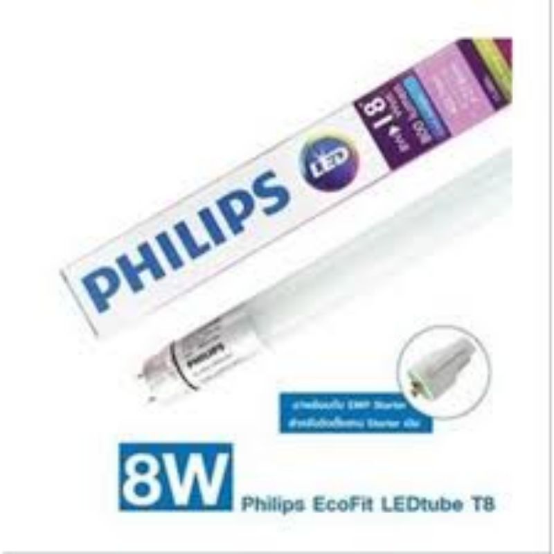 Jual Lampu Philips TL Led Tube T8 Ecofit 8 Watt 600mm | Shopee Indonesia