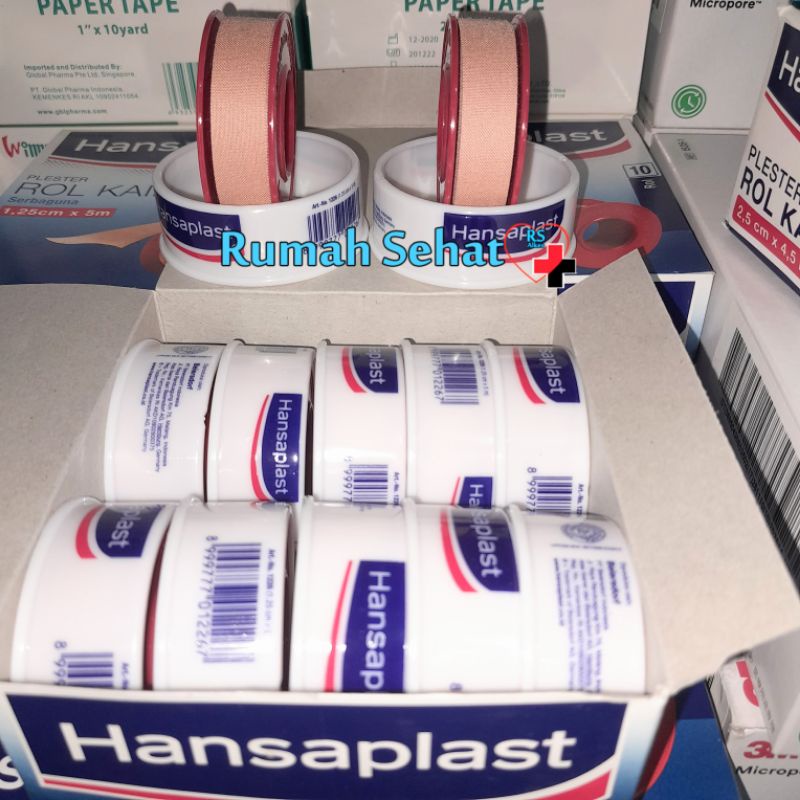 Jual Hansaplast Roll Kain 1,25cm x 4,5m 1 Box Plester Hansaplast Roll | Shopee Indonesia