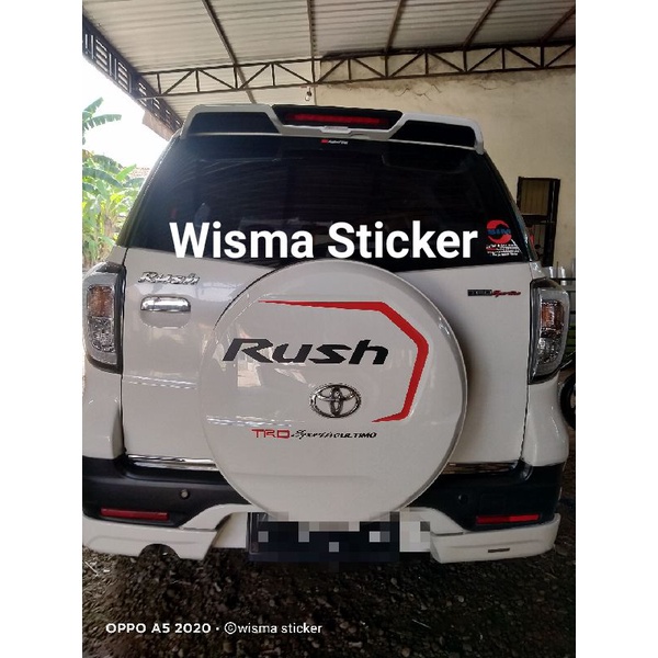 Jual Stiker Cover Roda Cadangan Rush / Stiker Cover Ban Serep / Stiker ...