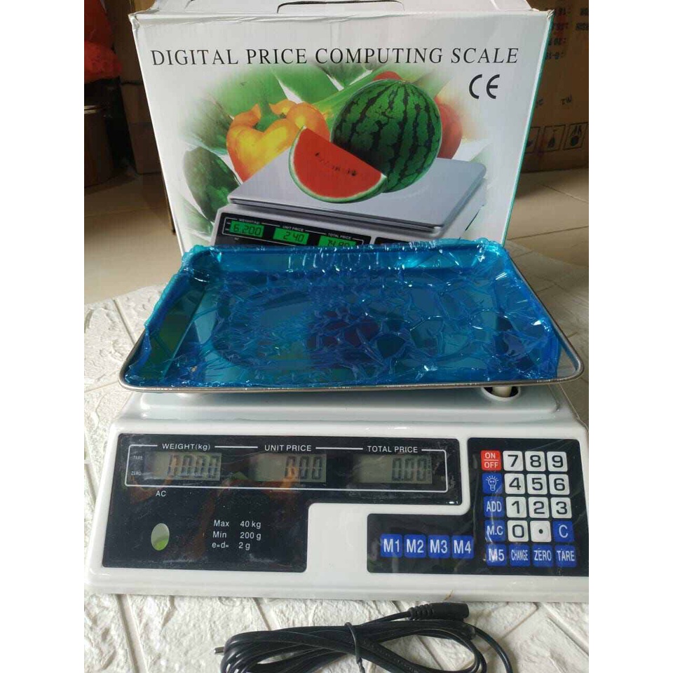Jual TIMBANGAN DIGITAL BUAH LAUNDRY DOUBLE DISPLAY 40 kg TIMBANGAN ...