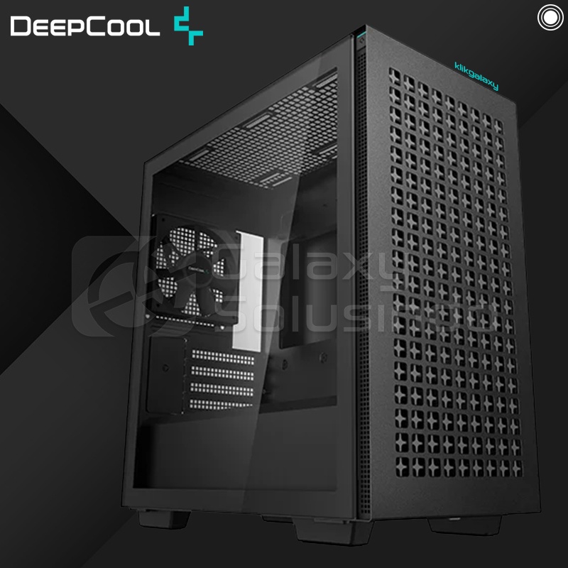 Jual DeepCool CH370 Tempered Glass M-ATX Gaming Case - Black | Shopee ...