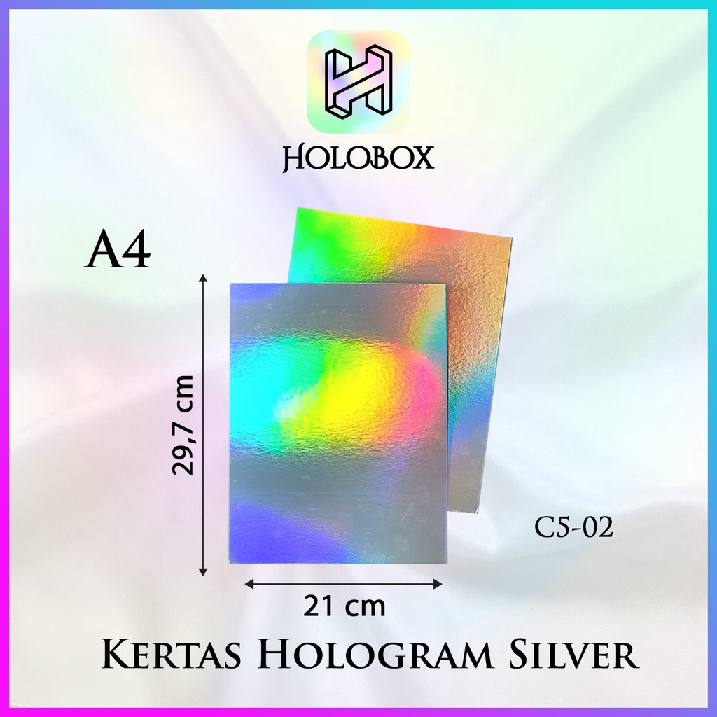 Jual KERTAS HOLOGRAM|SILVER|LEMBARAN|A3+|MURAH|C5 SILVER - C5-01 ...