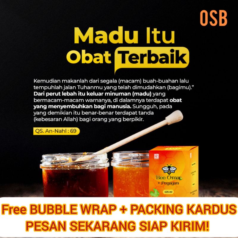 Jual MADU OSB BEE OMAR MADU BEE OMAR OSB | Shopee Indonesia