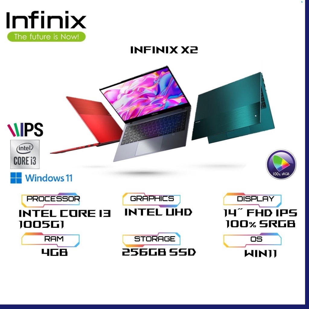 Jual Laptop INFINIX X2 Intel CORE I3 1005G1 4GB 256SSD WIN11 14"FHD IPS ...
