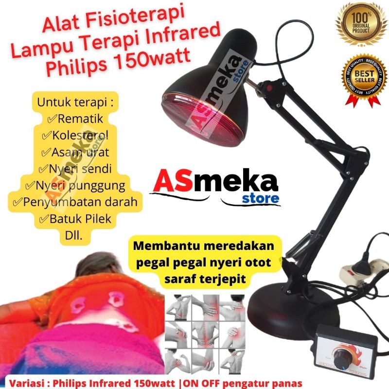 Jual [𝐎𝐑𝐈 𝐏𝐇𝐈𝐋𝐈𝐏𝐒] Alat fisioterapi Lampu Terapi Infrared Philips ...