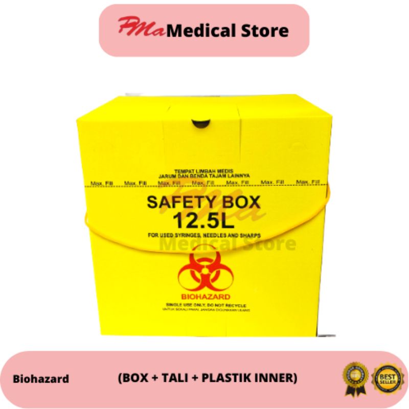 Jual Safety Box - Tempat Sampah Limbah Medis 12,5 L Dan 5L | Shopee Indonesia