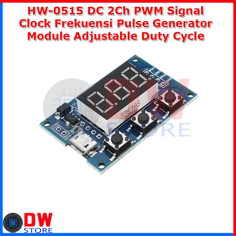 Jual HW-0515 HW-515 HW515 DC 2Ch PWM Signal Clock Frekuensi Pulse Generator | Shopee Indonesia