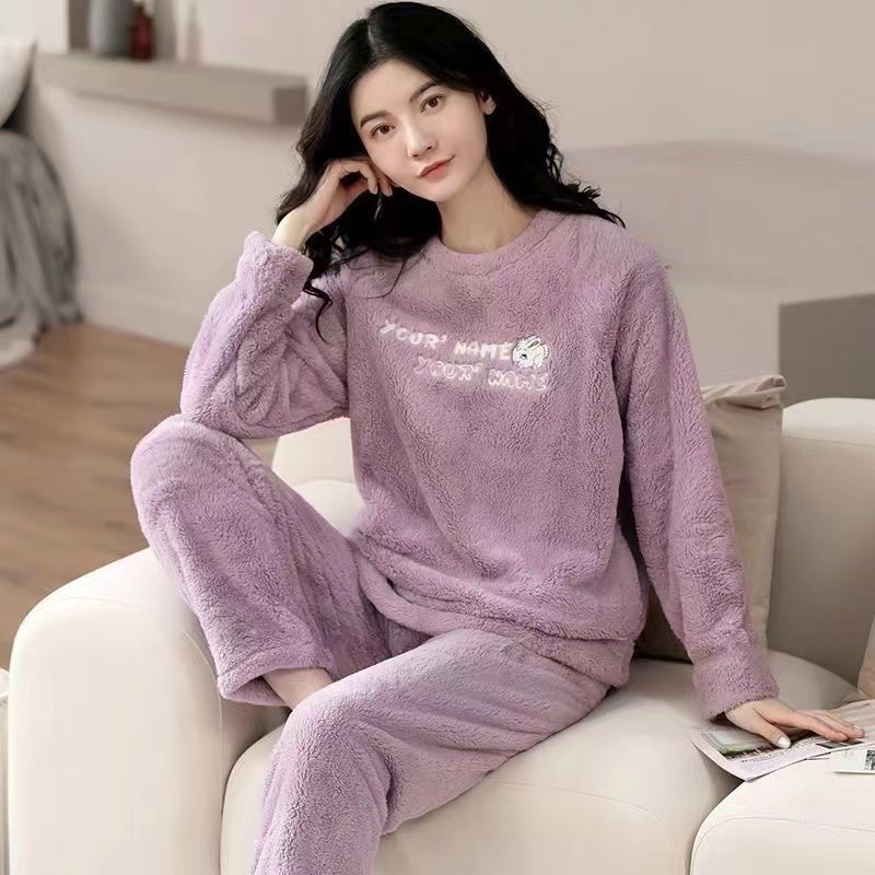 Jual setelan baju tidur lengan panjang bahan bulu halus lembut warna ... Jual setelan baju tidur lengan panjang bahan bulu halus lembut warna ...