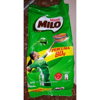 Jual Milo Refill 480 gram Malaysia Nestle percuma 80 gram | Shopee ...