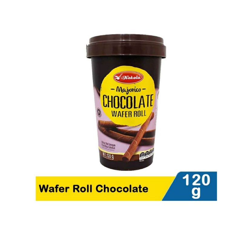 Jual Kokola Wafer Roll Chocolate 120G | Shopee Indonesia