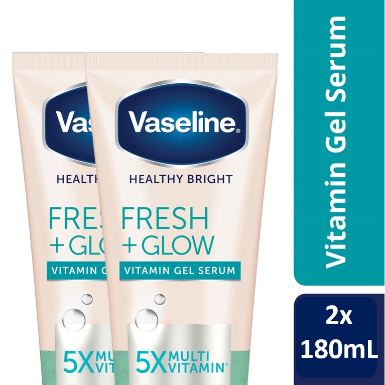 Jual Vaseline Healthy Bright Vitamin Gel Serum Fresh Glow 180ml ...