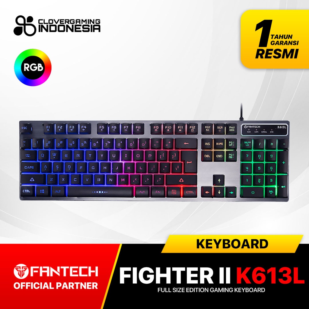 Jual Fantech K613L Gaming Keyboard Fullsize Rainbow K 613L K613 | Shopee Indonesia