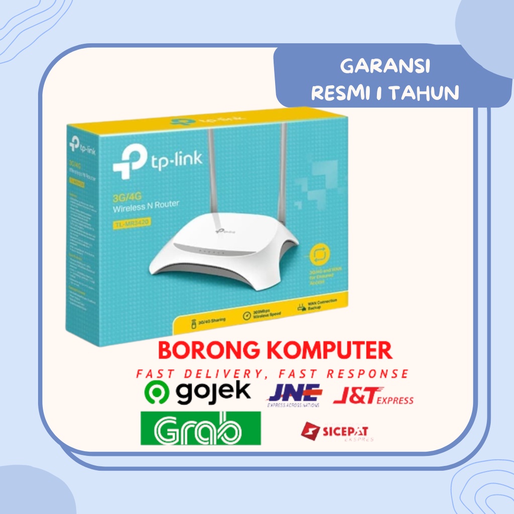 Jual Tp-Link TL-MR3420 Modem Wireless N Router 3G 4G USB Tp Link TL ...
