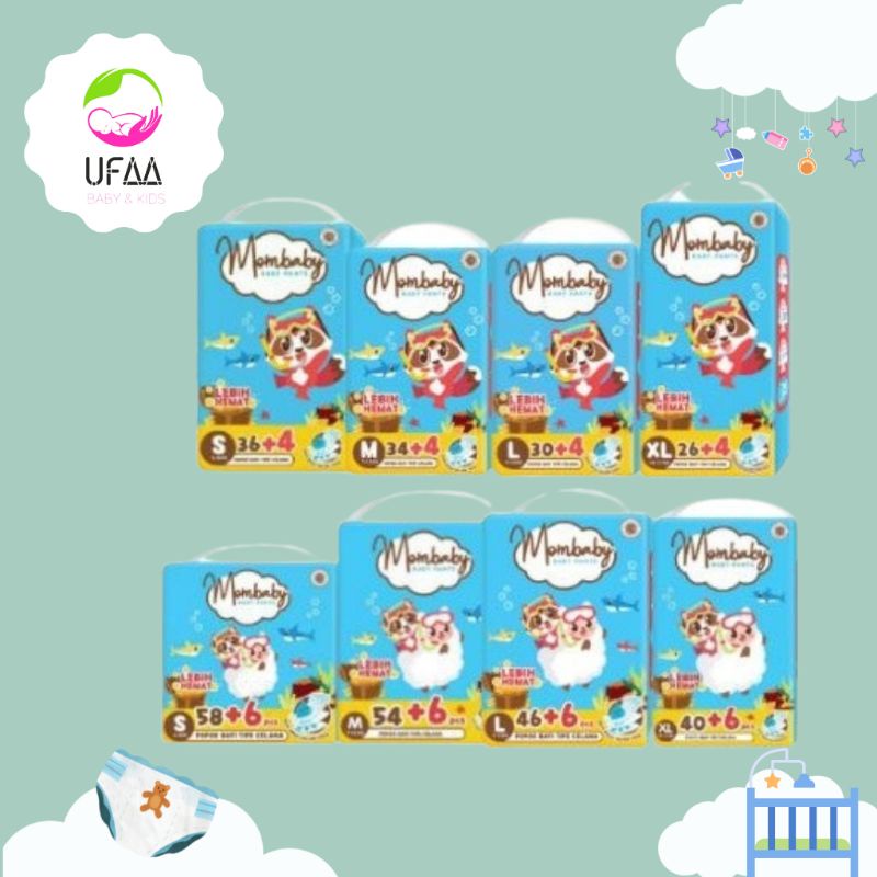 Jual MOMBABY PANTS S54+6/M50+6/L42+6/XL36+6/XXL32+6 | Shopee Indonesia