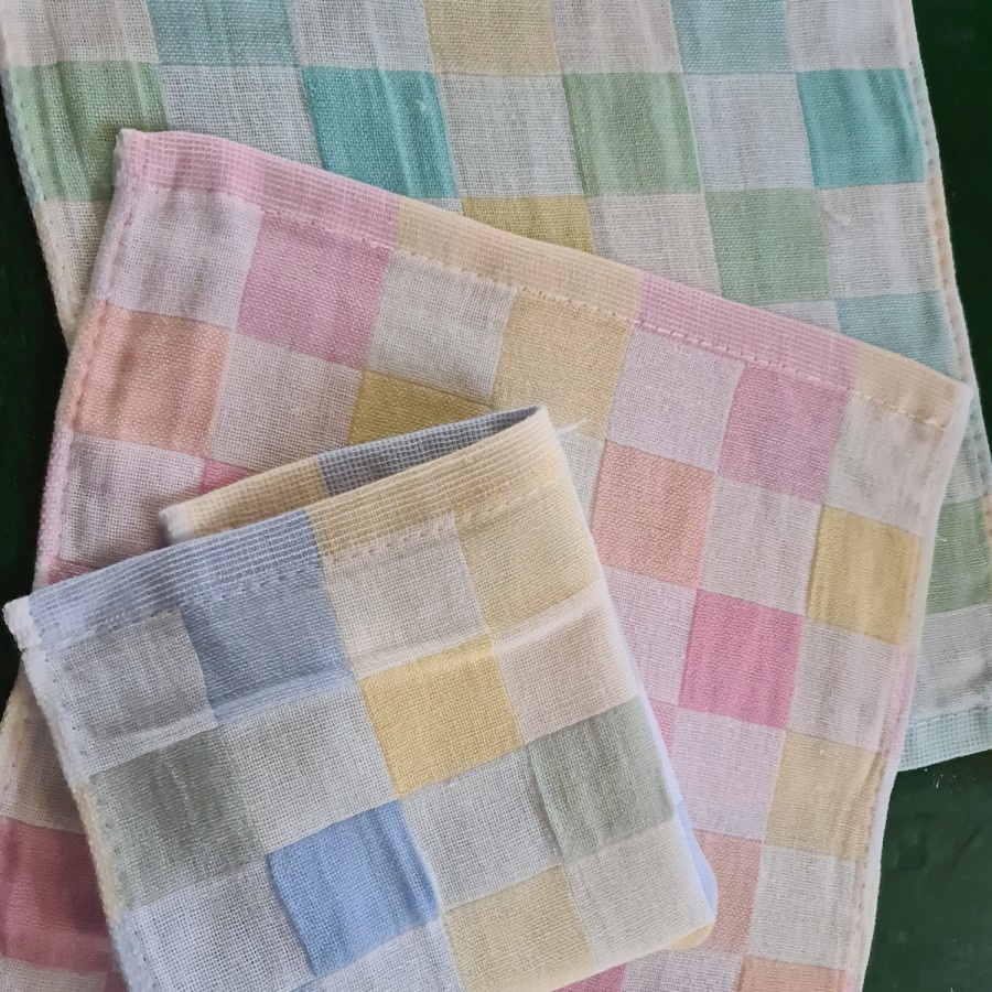 Jual Lap Tangan Piring Square Japan / Lap tangan piring meja kain bahan ...