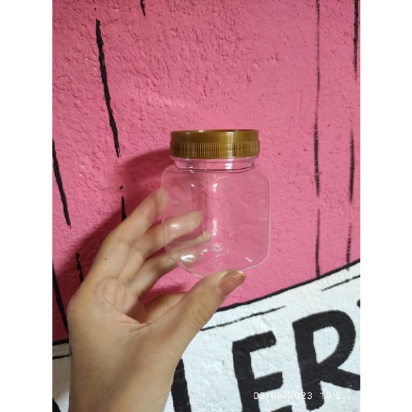 Jual botol sambal / toples pet / jar kotak 150ml, 200ml | Shopee Indonesia