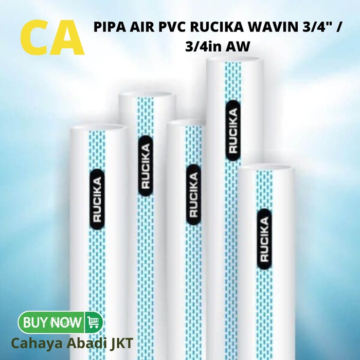 Jual Pipa Pipa Air Pvc Rucika Wavin 3/4" / 3/4In Aw | Shopee Indonesia