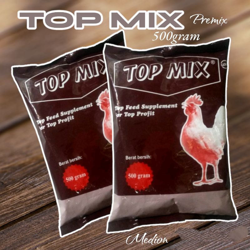 Jual TOP MIX 500 gram topmik ayam 500 gram premix mineral ayam petelur ...
