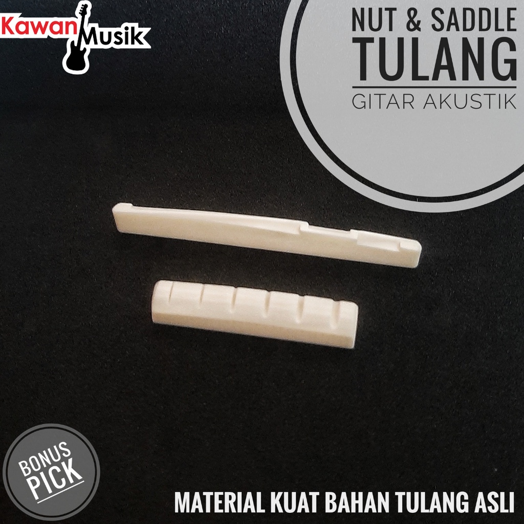 Jual Saddle & Nut Tulang sapi Australia Gitar Akustik Sadel Bridge ...