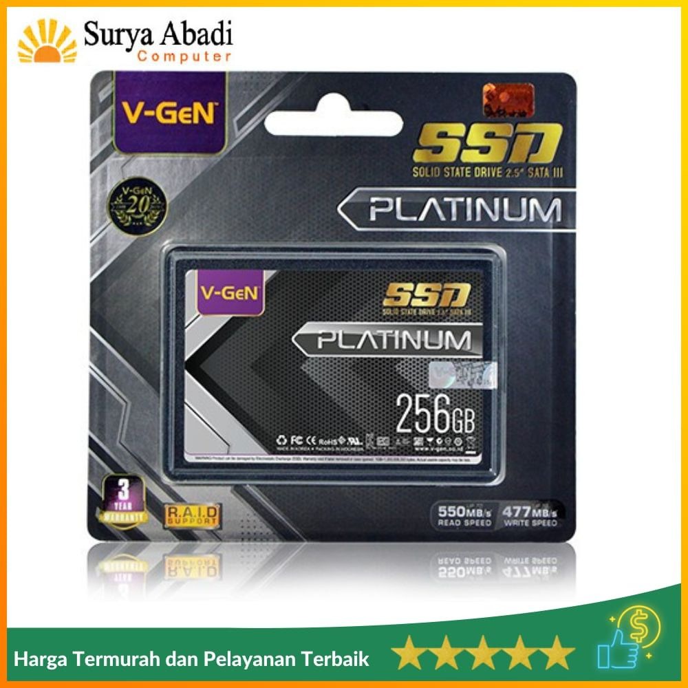 Jual SSD V-GeN Platinum SATA 256GB SSD VGen Platinum 256GB 2.5inch ...