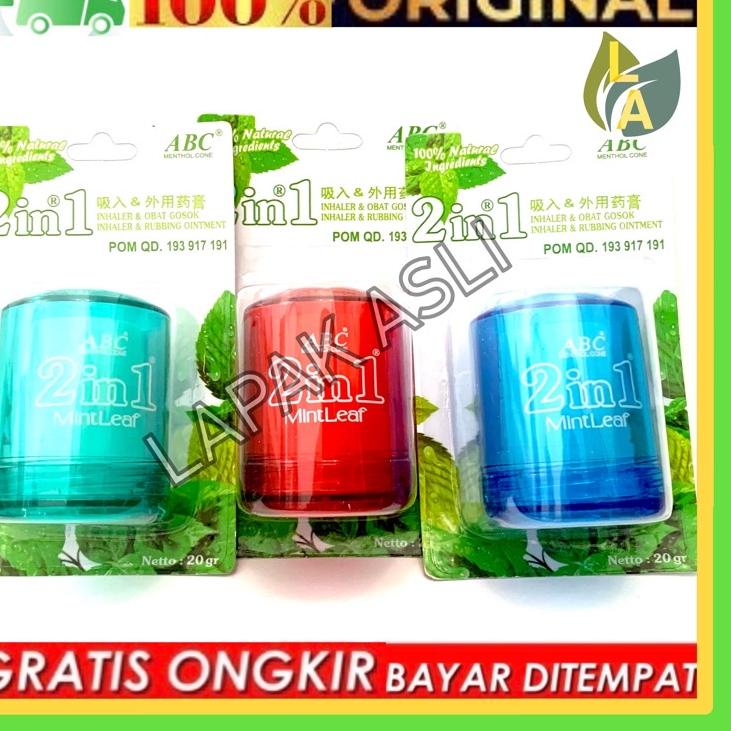 Jual Original ABC Menthol Cone 2 in 1 ( 100% Alami ) - Inhaler & Obat ...