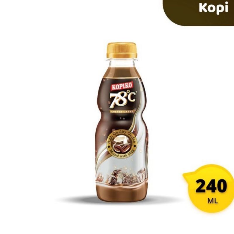 Jual KOPIKO 78C coffe susu kemasan botol 240 ml | Shopee Indonesia