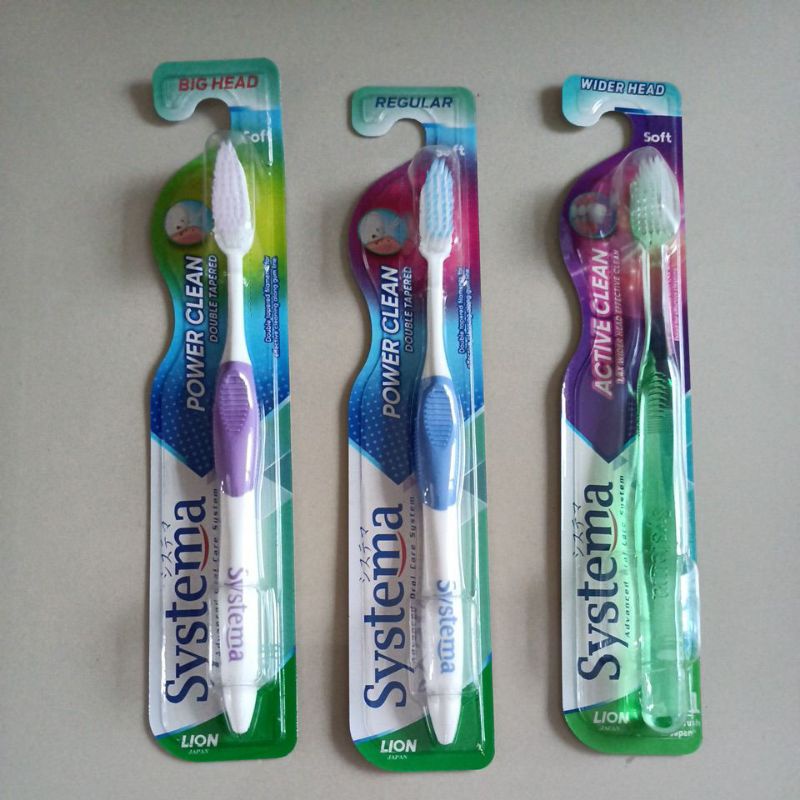 Jual Sikat Gigi Systema Power Clean / Active Clean | Shopee Indonesia