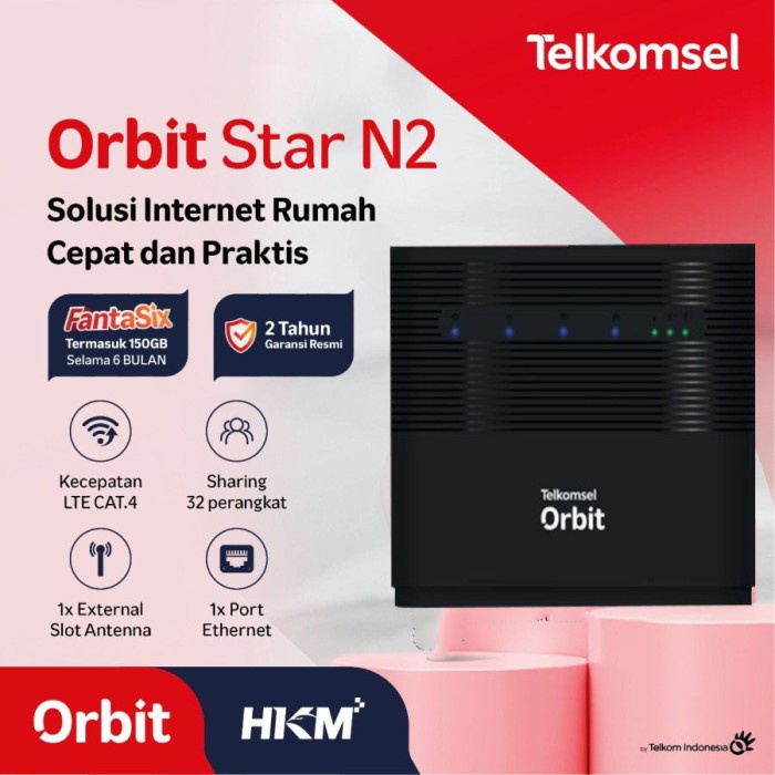 Jual Telkomsel Orbit Star N2 Modem Wifi 4G High Speed Bonus Data ...