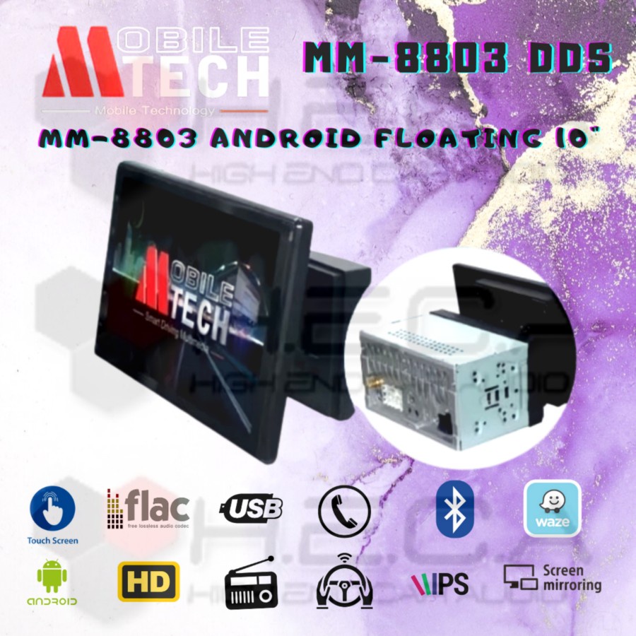 Jual MTech MM-8803 DDS Android Floating 10 inch Head Unit Tape Audio Mobil | Shopee Indonesia