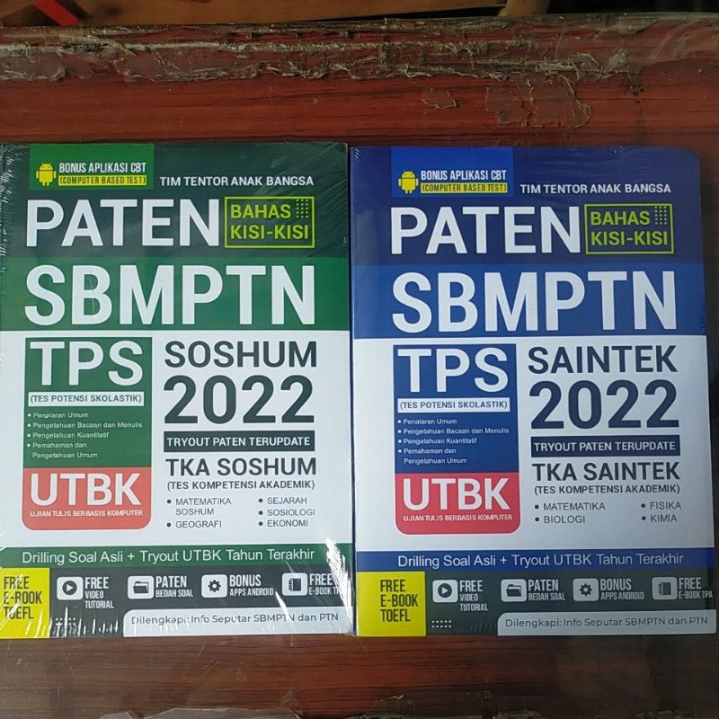 Jual PATEN bahas kisi-kisi SBMPTN 2022 dilengkapi TPS TKA | Shopee ... Jual PATEN bahas kisi-kisi SBMPTN 2022 dilengkapi TPS TKA | Shopee ...
